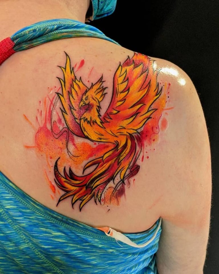 Phoenix Tattoos -30 Irresistable Ideas - Top Beauty Magazines