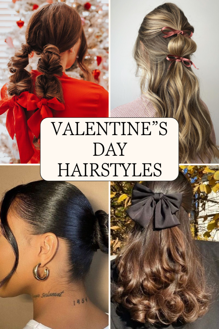 Valentine Day Hairstyles for 2024- Adorable and Easy Ideas